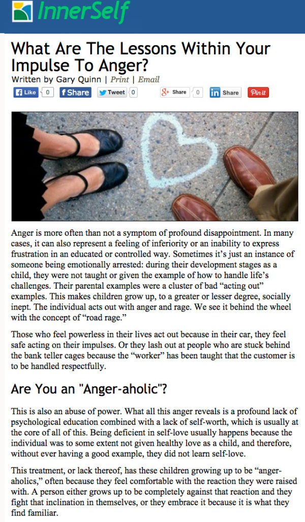 What Are The Lessons Within Your Impulse To Anger? - Gary Quinn